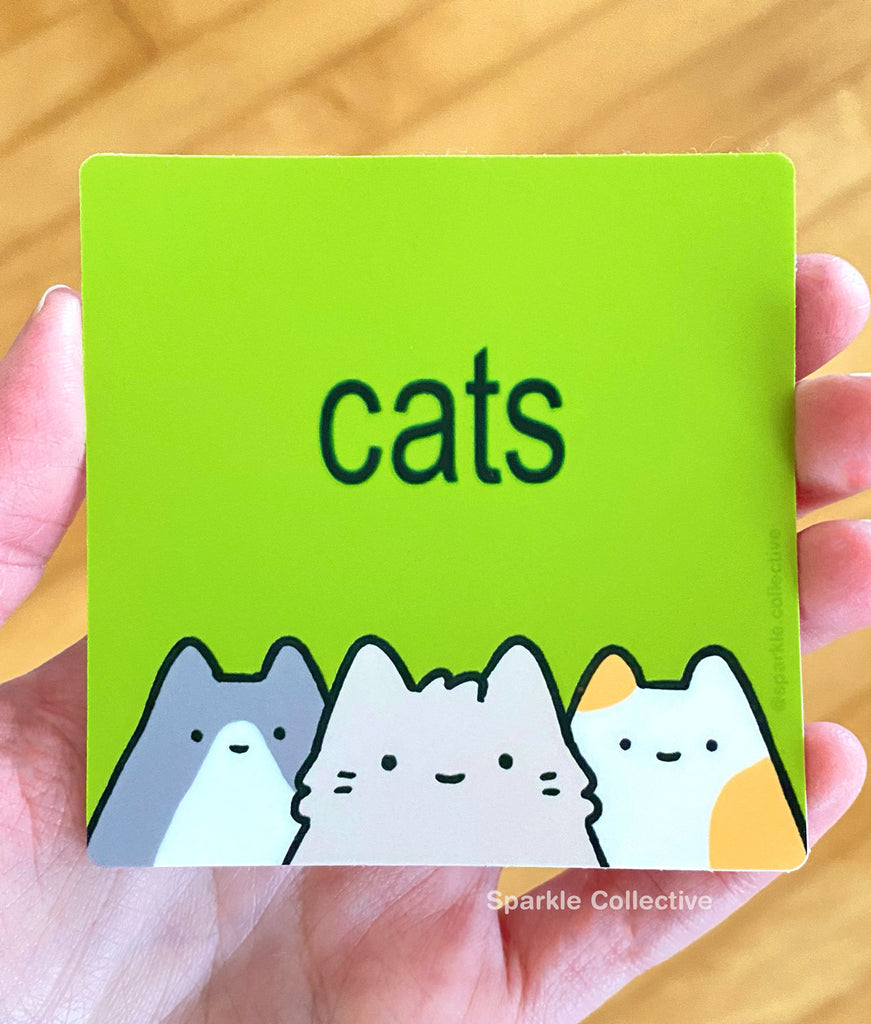 Brat 'Cats' Vinyl Sticker – Sparkle Collective
