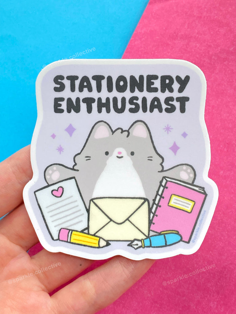 'Stationery Enthusiast' Vinyl Sticker – Sparkle Collective