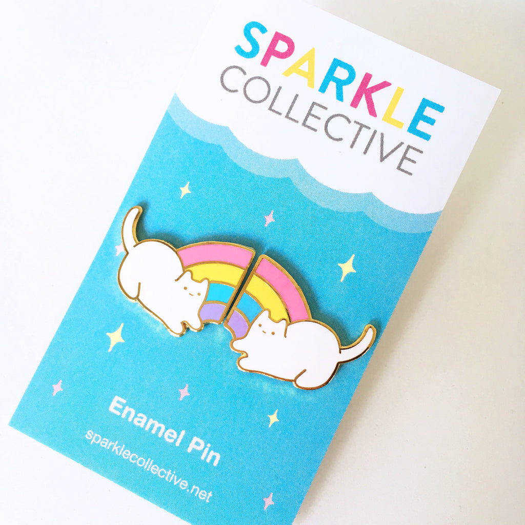 Baby Cat Rainbow Pals Enamel Pin Set – Sparkle Collective