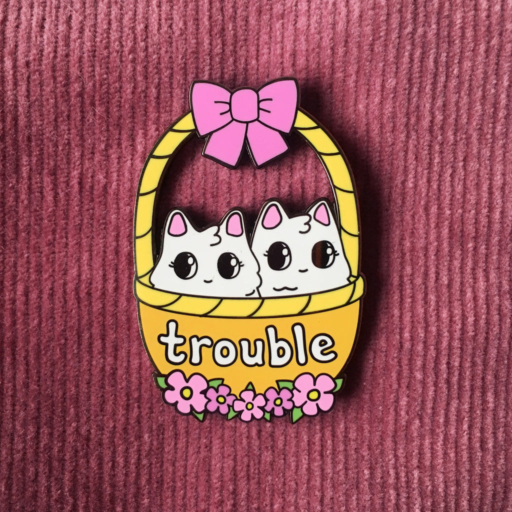 Trouble Enamel Pin – Sparkle Collective