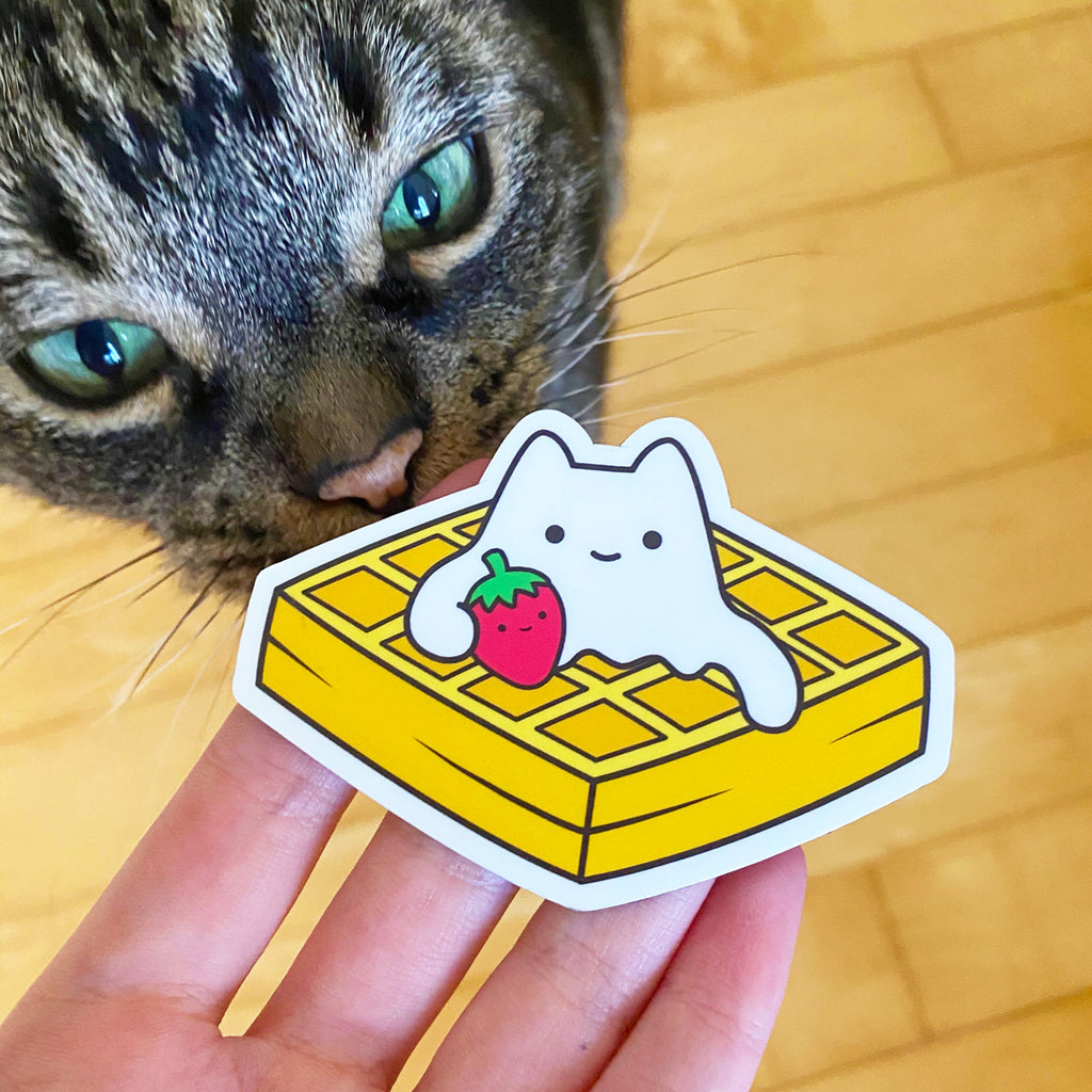 Waffle Cat Magnet – Sparkle Collective